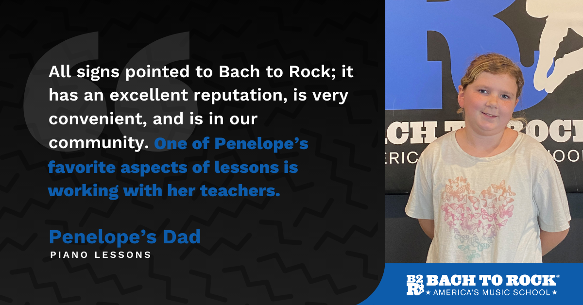 First-time Student Penelope Loves Her Friendly Teachers | Bach to Rock